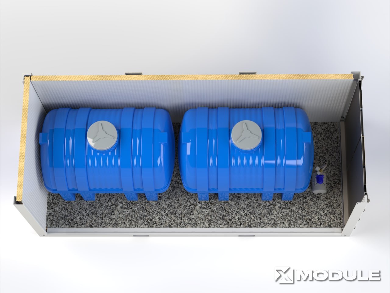 Модульне приміщення для зберігання та виробництва | X MODULE